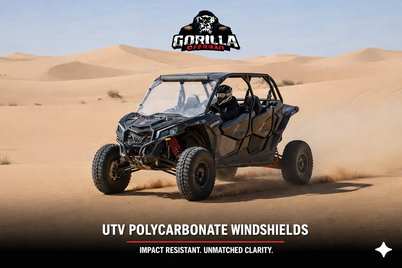 Polycarbonate Windshields | UTV RZR Ranger General KRX X3 | GORILLA OFFROAD