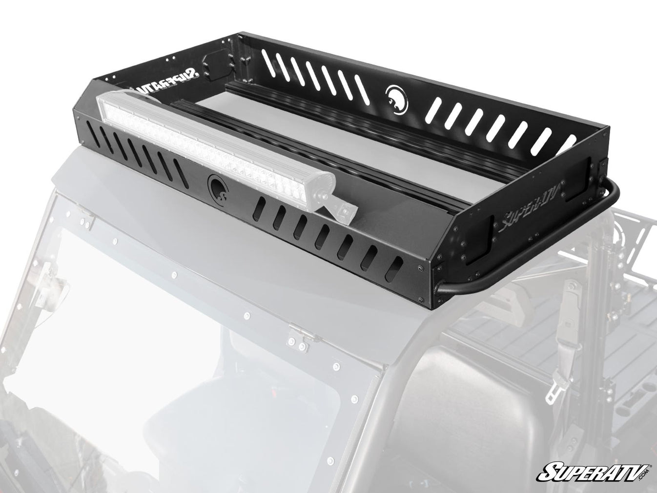 SuperATV Polaris Ranger XP 900 Roof Rack – Powder‑Coated Aluminum, 9 sq ...