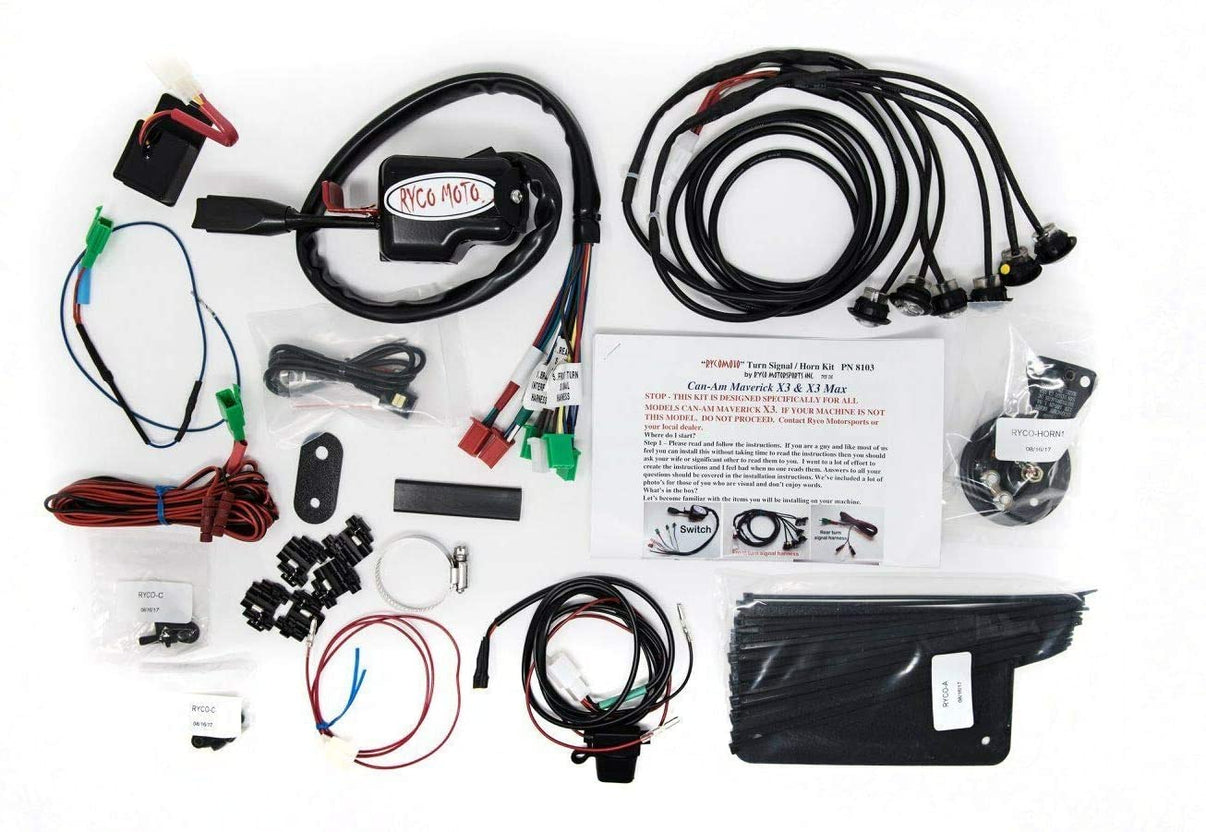 Street Legal Kit with Front Accent Lights Can-Am Maverick X3, X3 Max ...